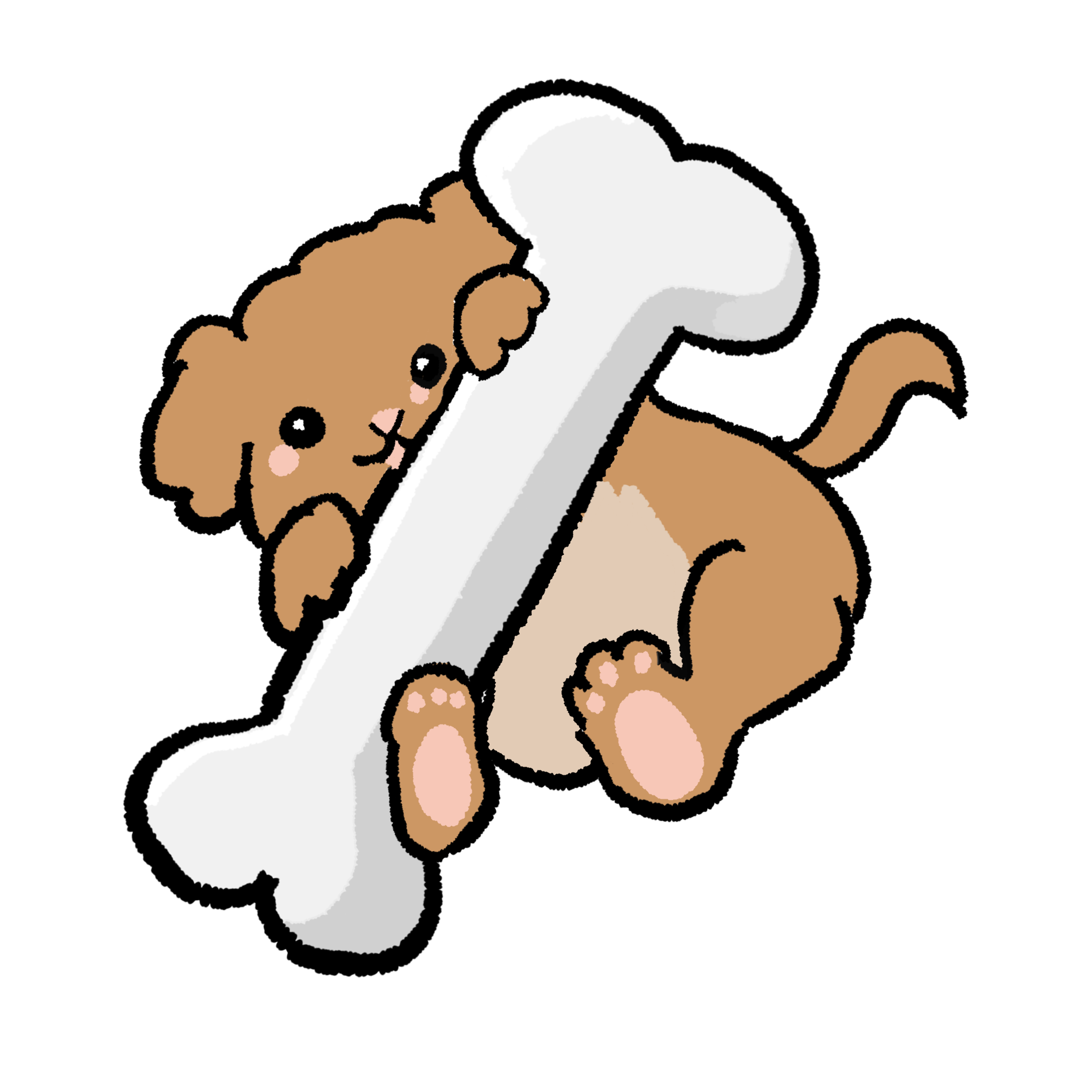 犬の骨のイラスト素材 - フリーイラスト素材配布サイト 無料イラスト素材アタム