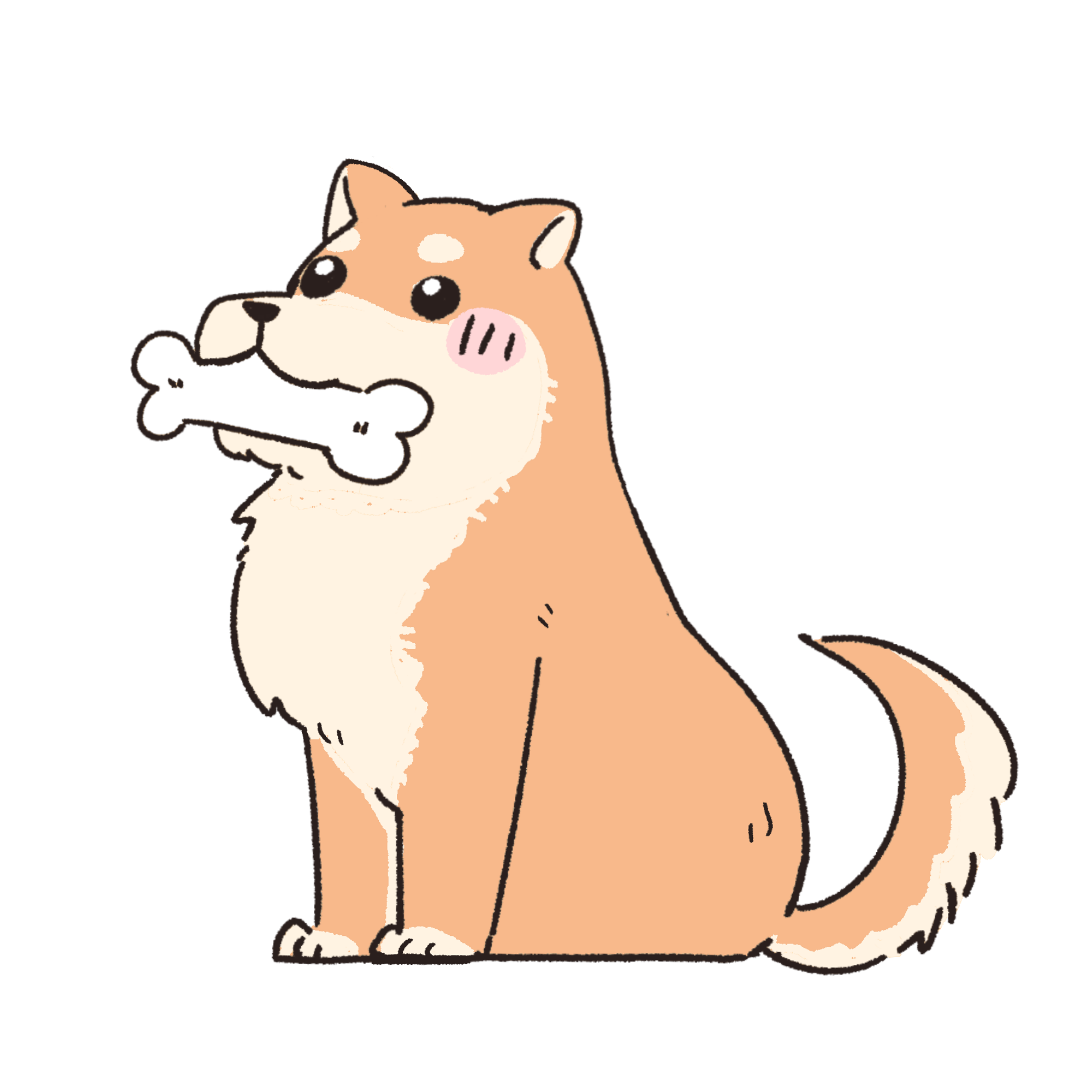 犬の骨のイラスト素材 - フリーイラスト素材配布サイト 無料イラスト素材アタム